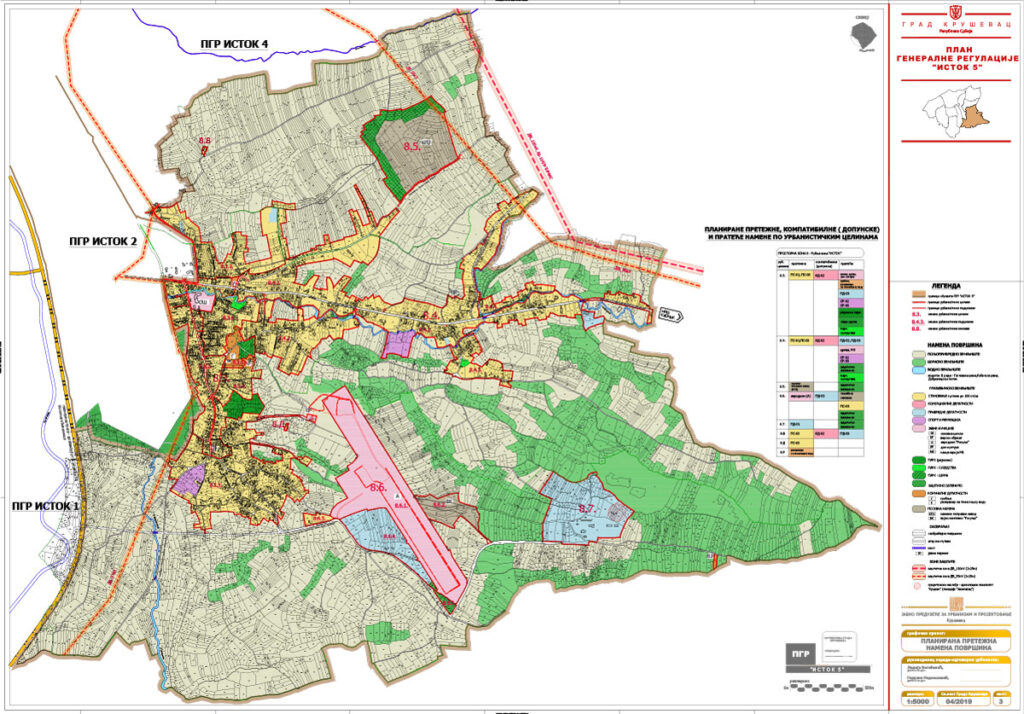 План генералне регулације Исток 5 (2019.) - Javno preduzeće za ...